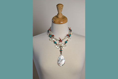 Two Spirits Necklace and Earrings